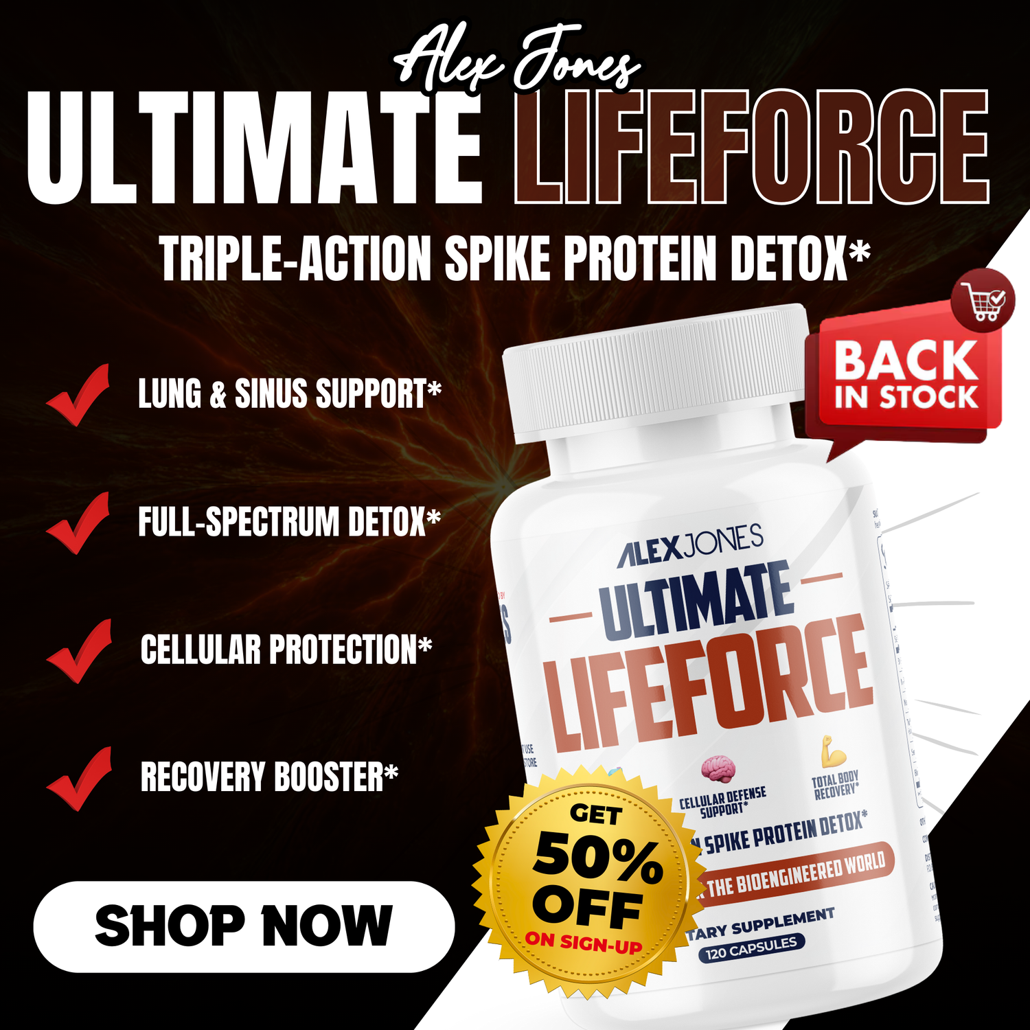 Real Alex Jones - The Absolute BEST Supplements & Apparel – REAL AJ STORE