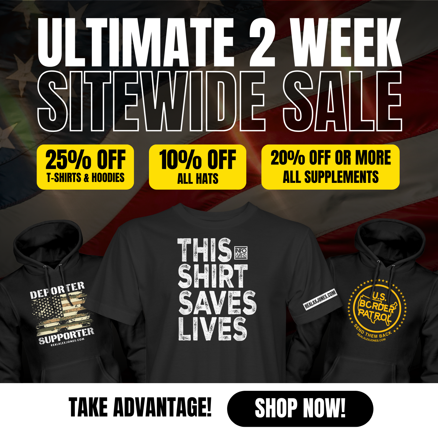 Real Alex Jones - The Absolute BEST Supplements & Apparel – REAL AJ STORE