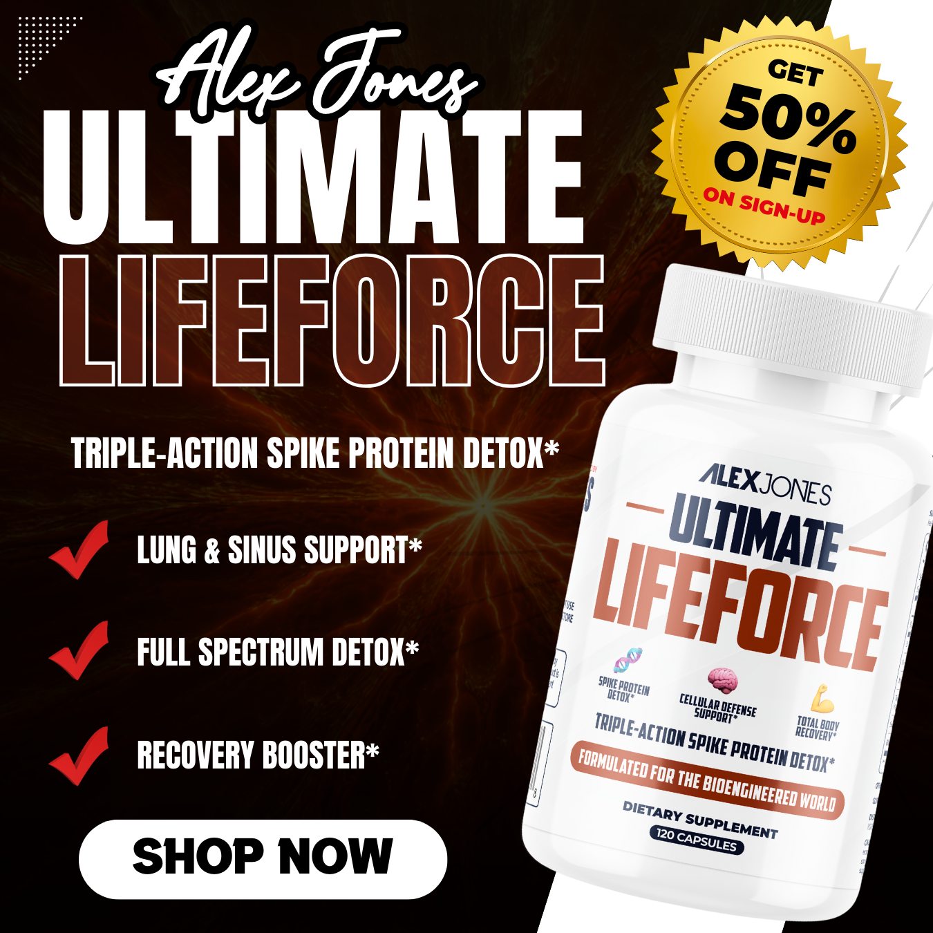 Real Alex Jones - The Absolute BEST Supplements & Apparel – REAL AJ STORE